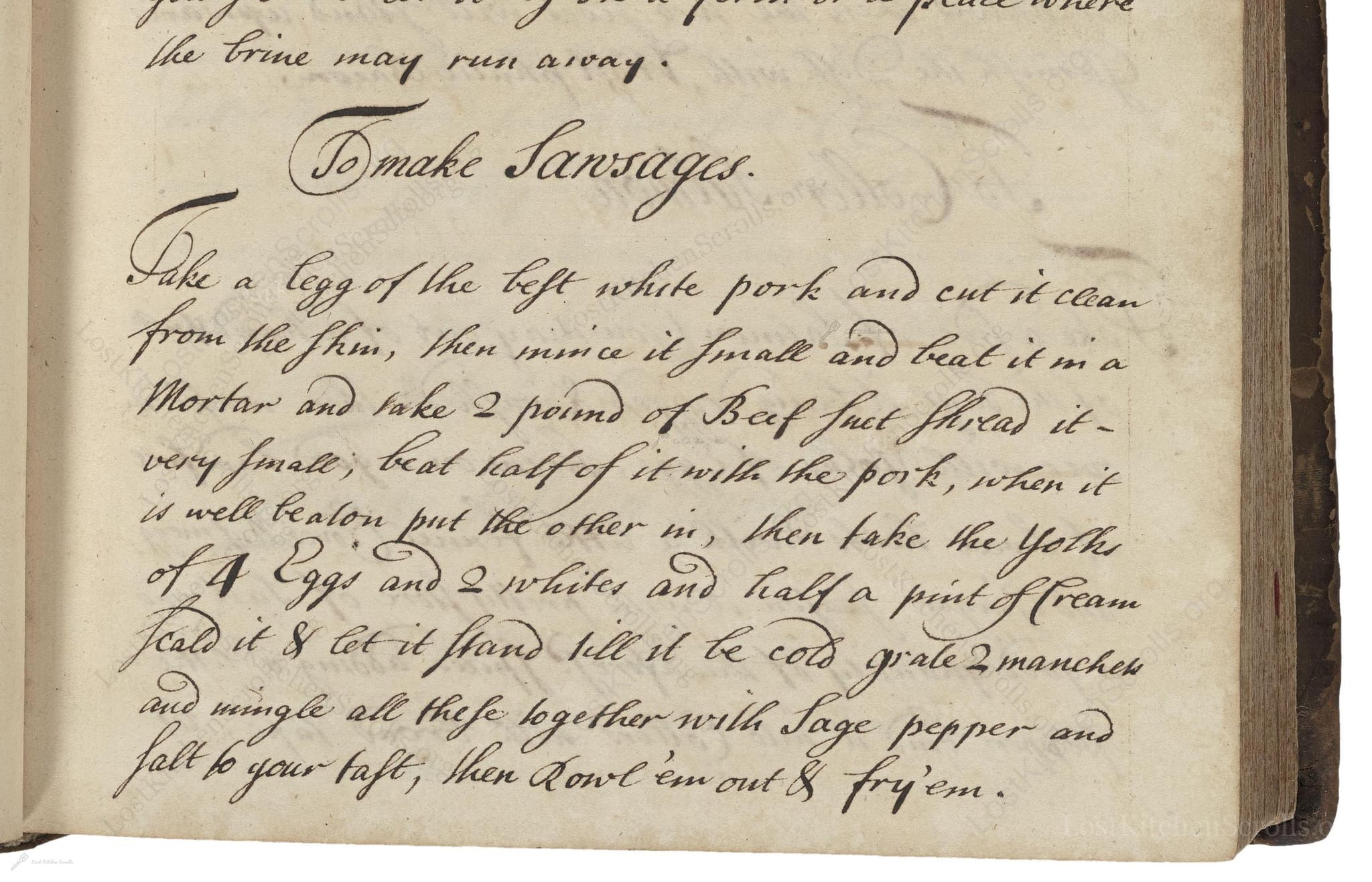 Lost Kitchen Scrolls: The Historical Recipes Preservation Project.