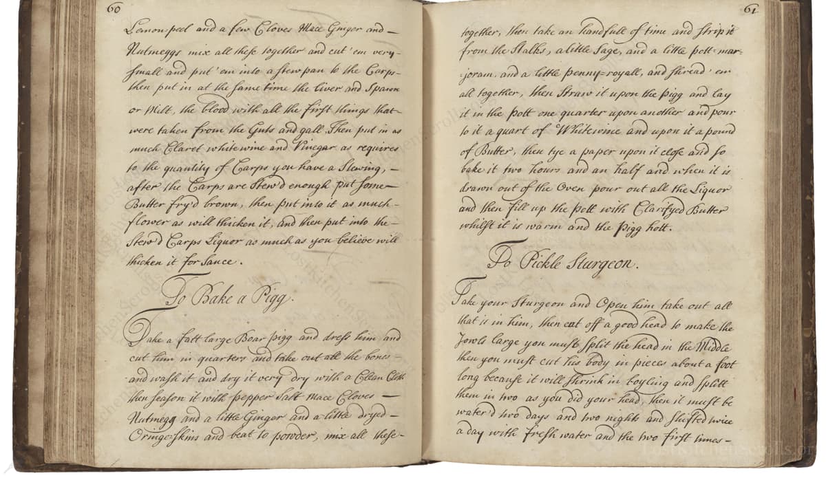 Renaissance Historical Recipes - Lost Kitchen Scrolls